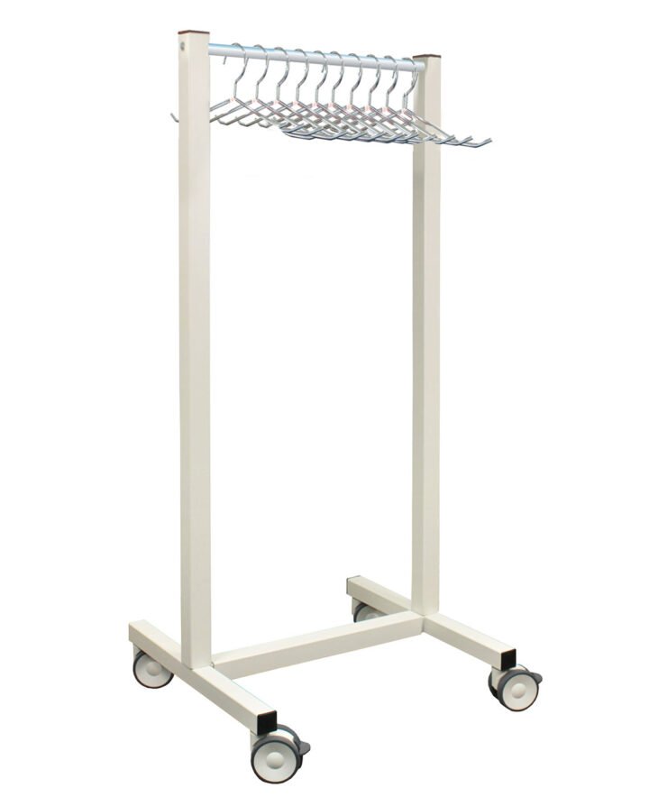 Mobile X-Ray Apron Rack — 10 Hanger Stand 683435 | INFAB